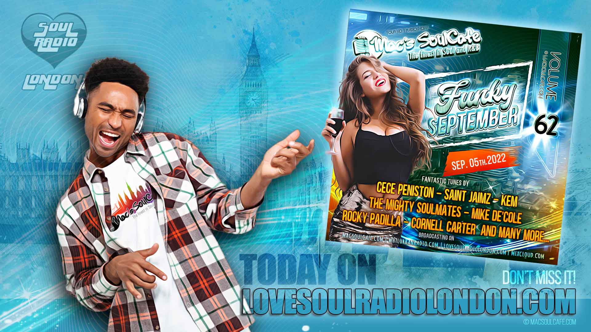Volume 62 “Funky September” 09.2022 is on-air! – Mac's SoulCafe